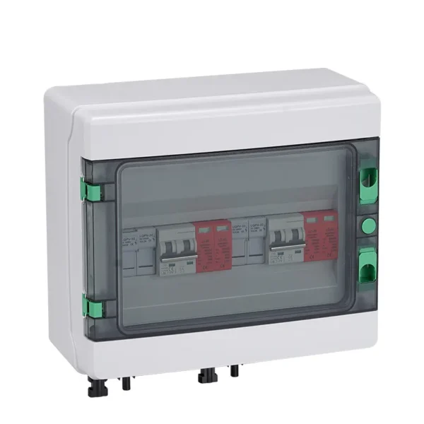 Plastic DC combiner box 2 in 2 out